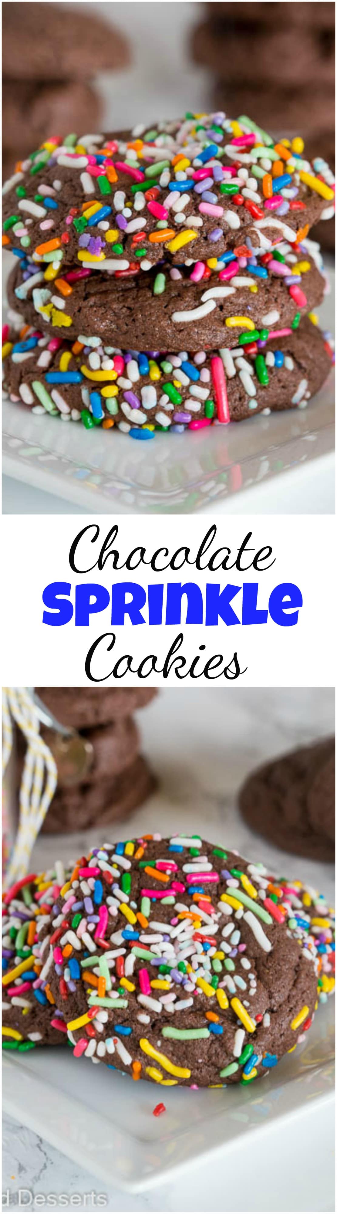 Chocolate Sprinkle Cookies