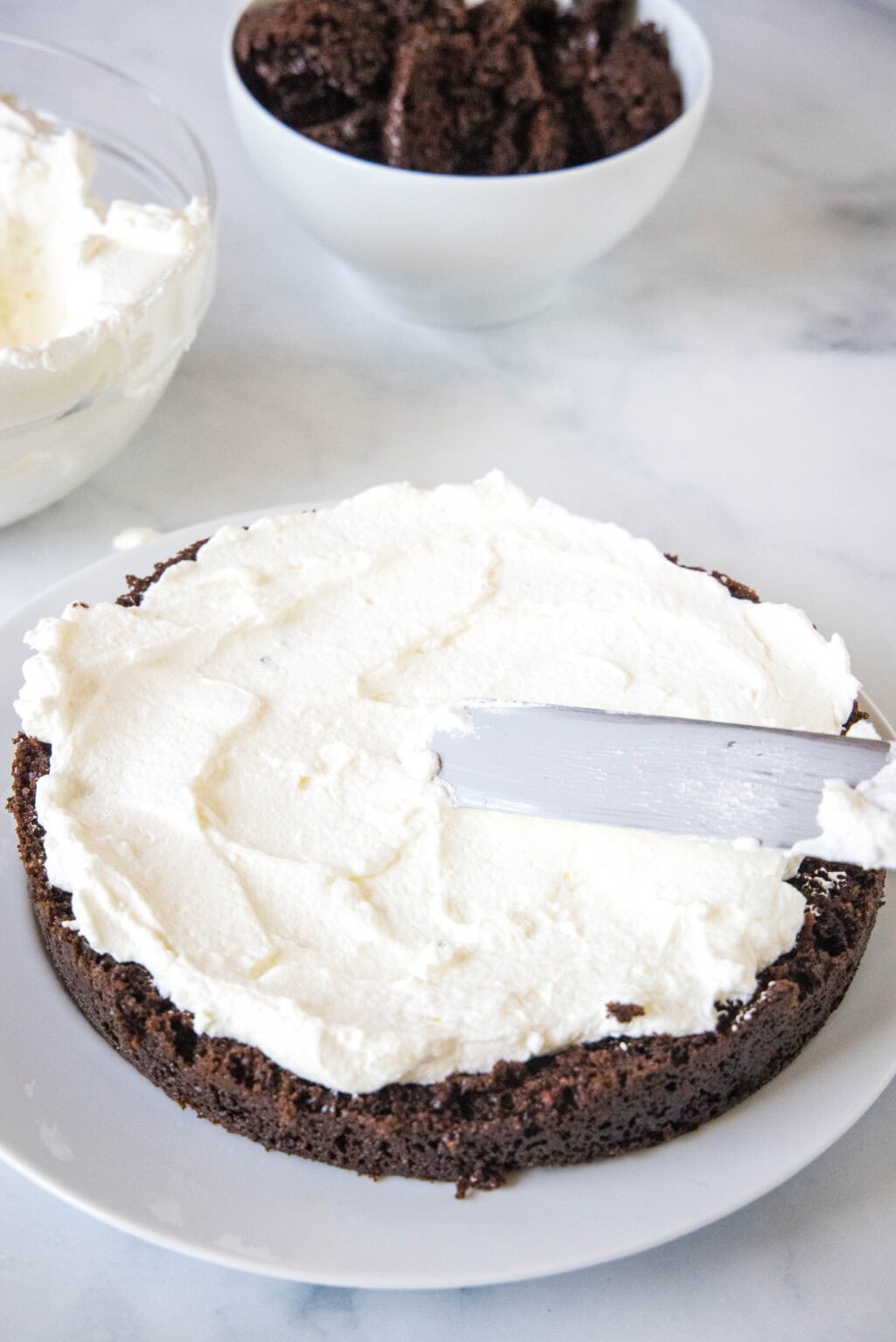 Chocolate Cream Cake (So Moist!)
