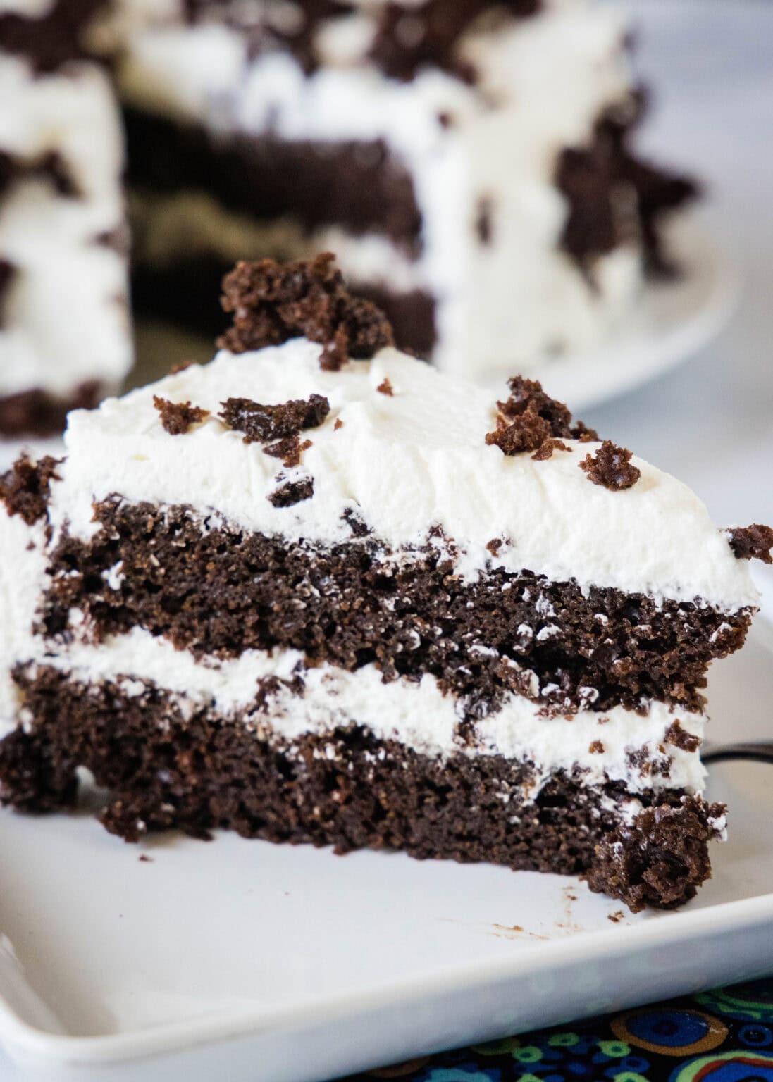 Chocolate Cream Cake (So Moist!)