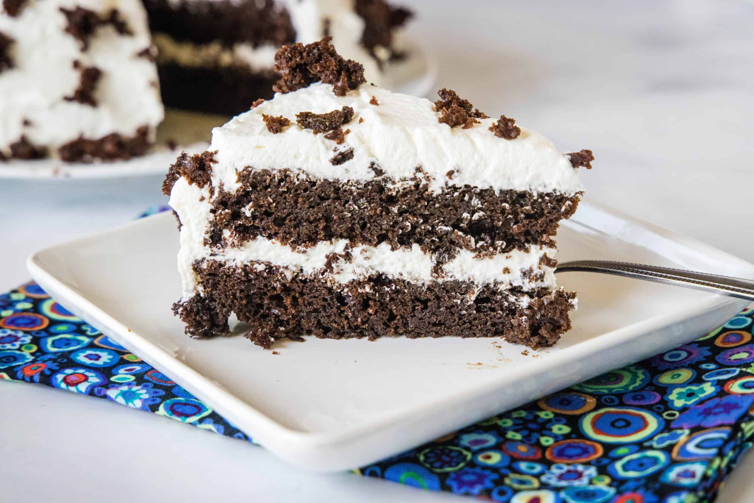 Chocolate Cream Cake (So Moist!)