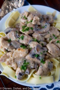 Creamy Chicken Stroganoff