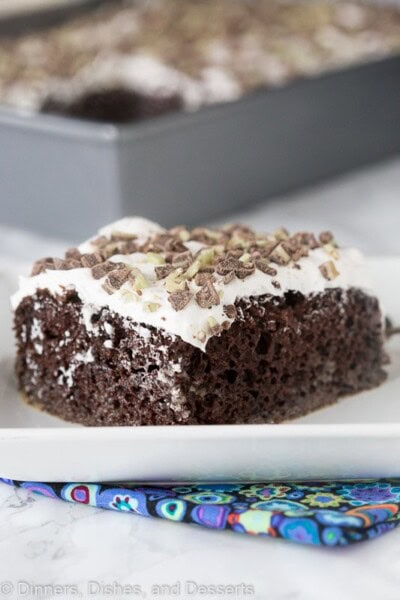 Irish Cream Chocolate Poke Cake