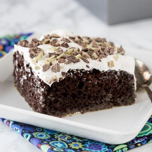 Irish Cream Chocolate Poke Cake