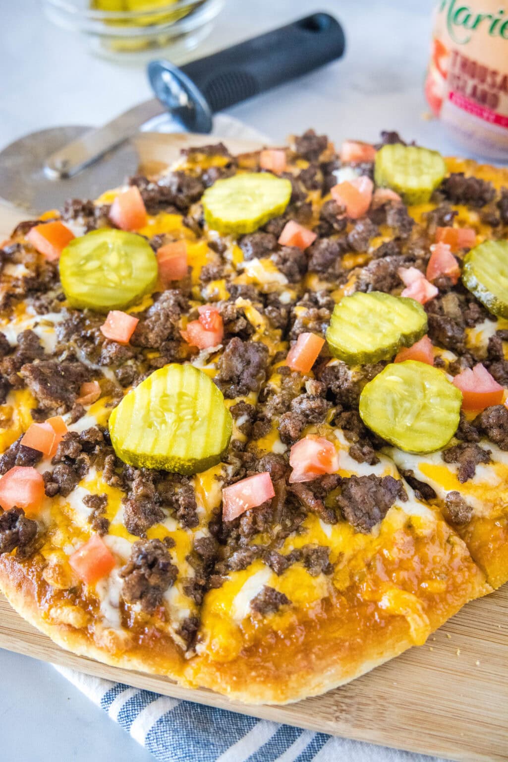 Cheeseburger Pizza - Dinners, Dishes, and Desserts