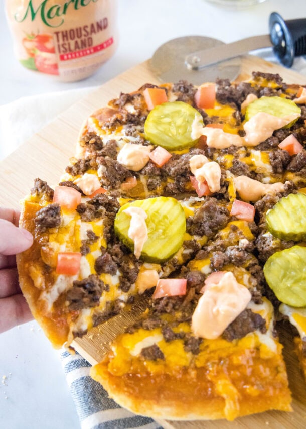 Cheeseburger Pizza - Dinners, Dishes, and Desserts