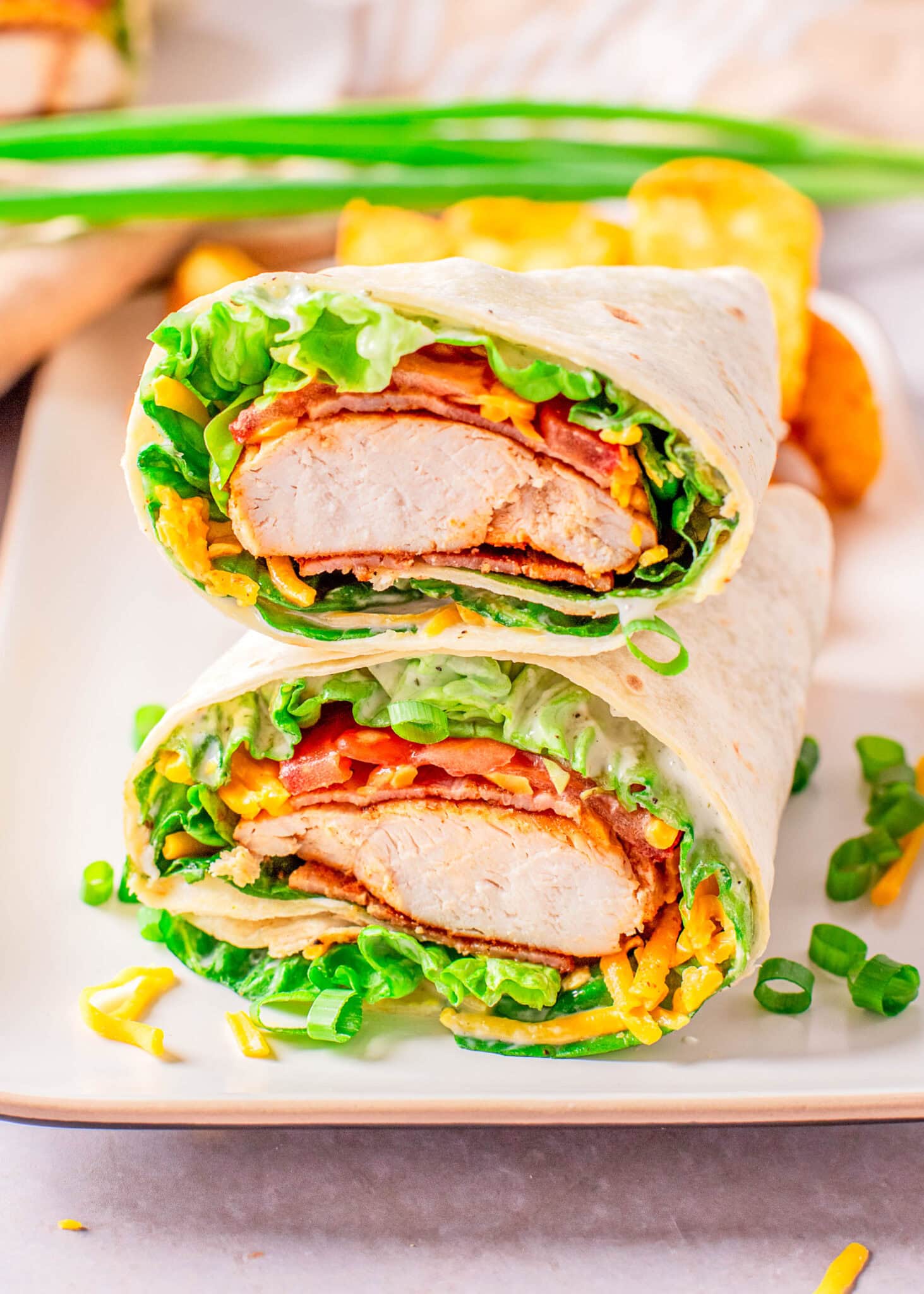 Chicken Bacon Ranch Wrap - Dinners, Dishes, and Desserts