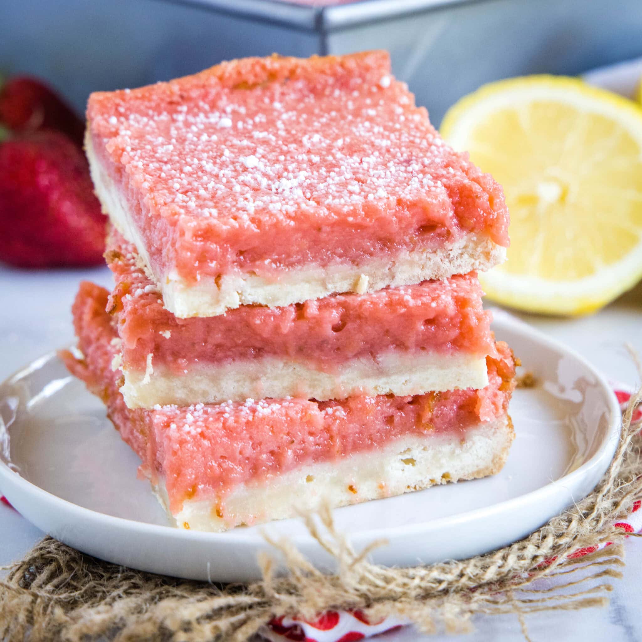 Strawberry Lemon Bar Recipe | Dinners, Dishes & Desserts