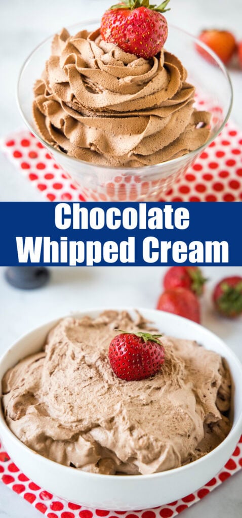 Chocolate Whipped Cream - Dinners, Dishes, and Desserts