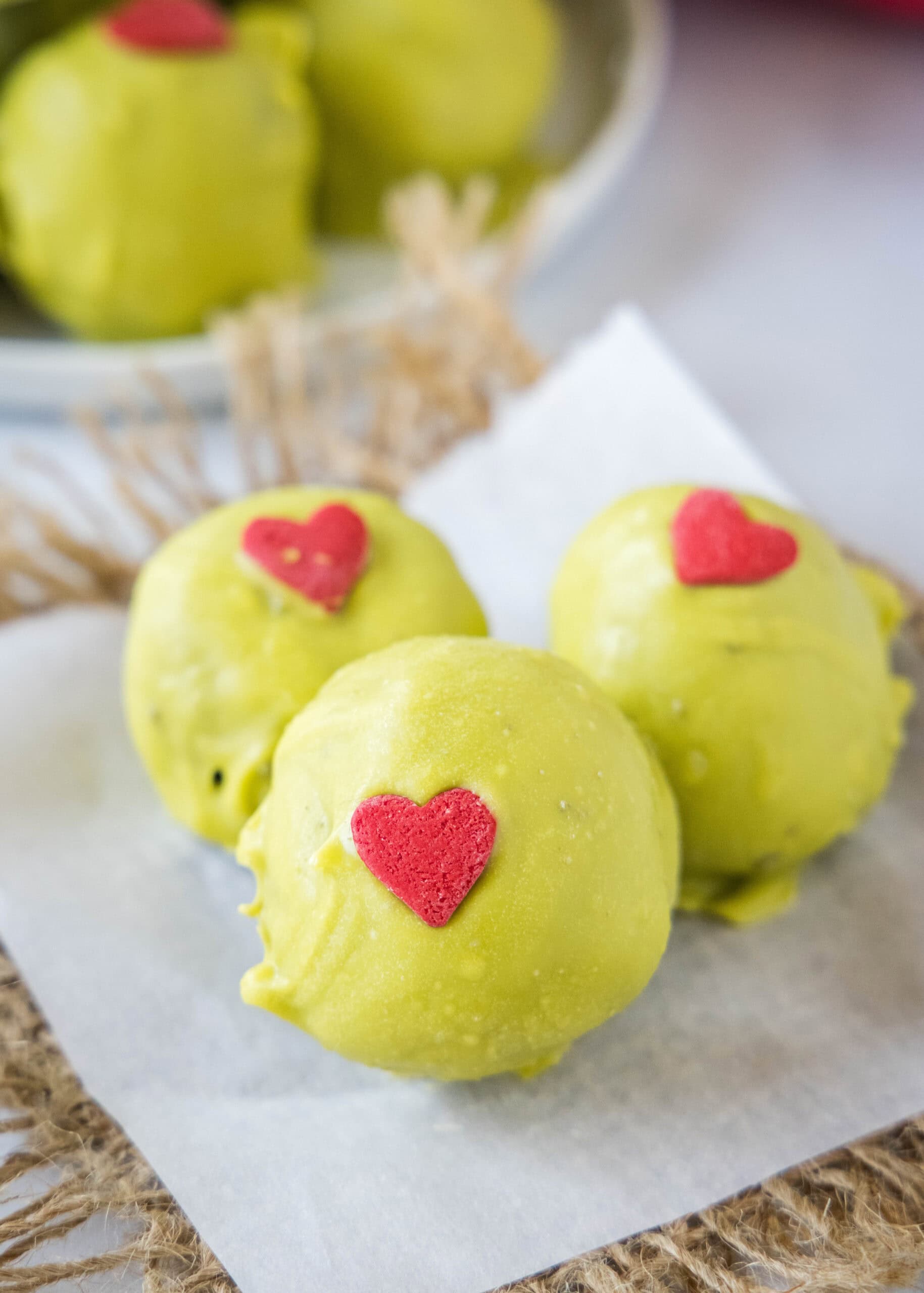 Grinch Truffles - Dinners, Dishes, and Desserts