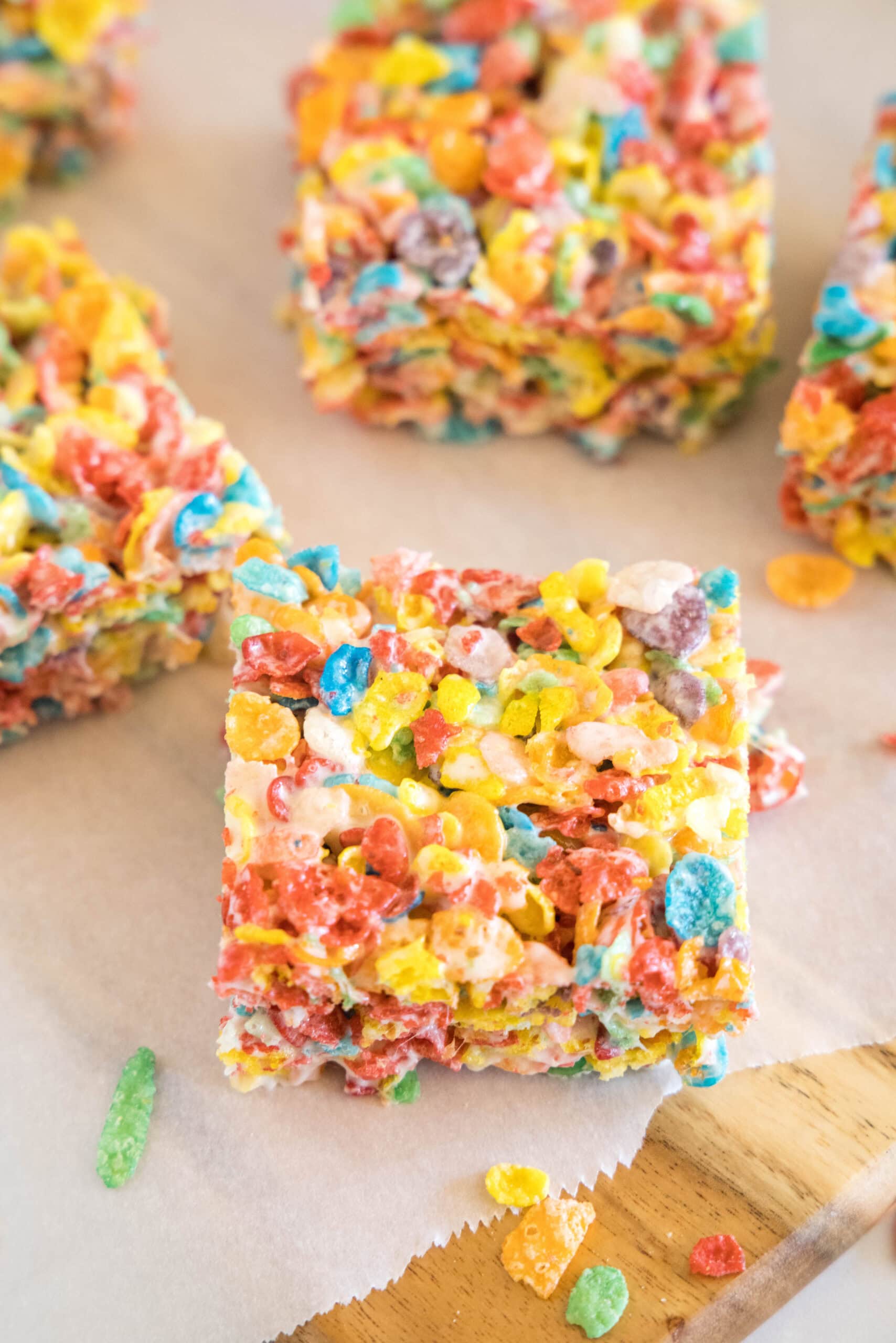 Fruity Pebbles Bars - Dinners, Dishes, and Desserts