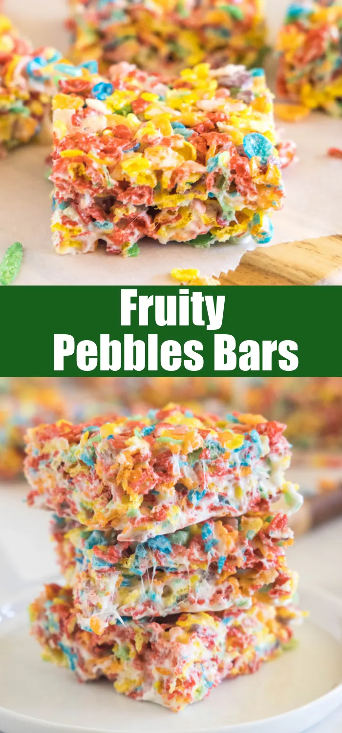 Fruity Pebbles Bars - Dinners, Dishes, and Desserts