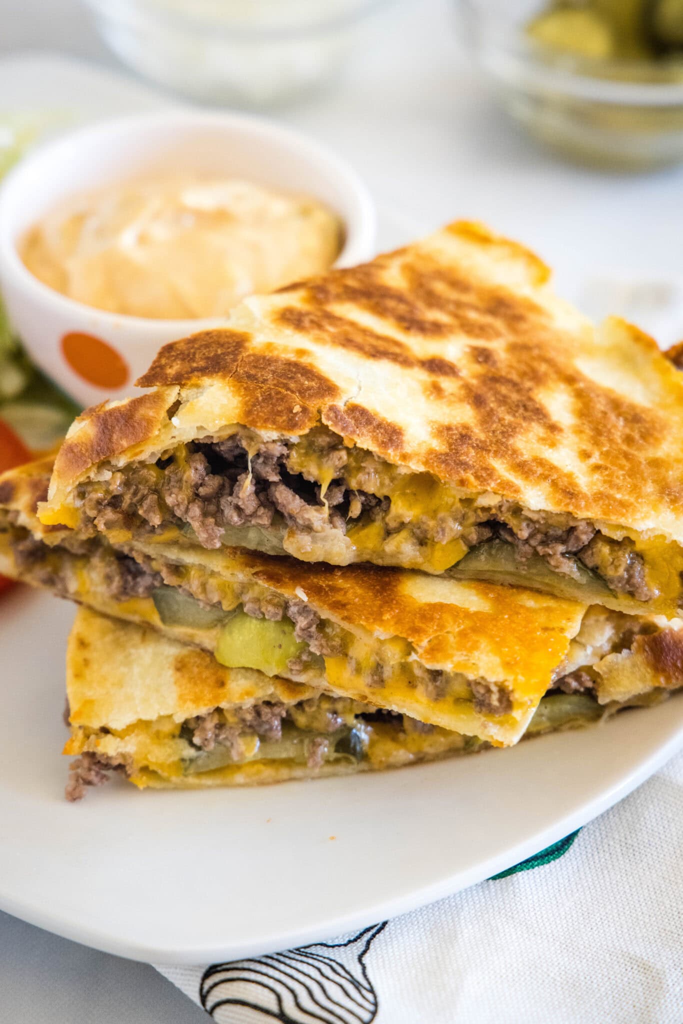 Cheeseburger Quesadilla | Dinners, Dishes, and Desserts