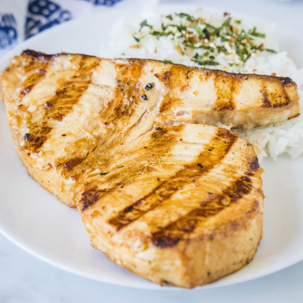 Soy-Ginger Marinated Grilled Swordfish